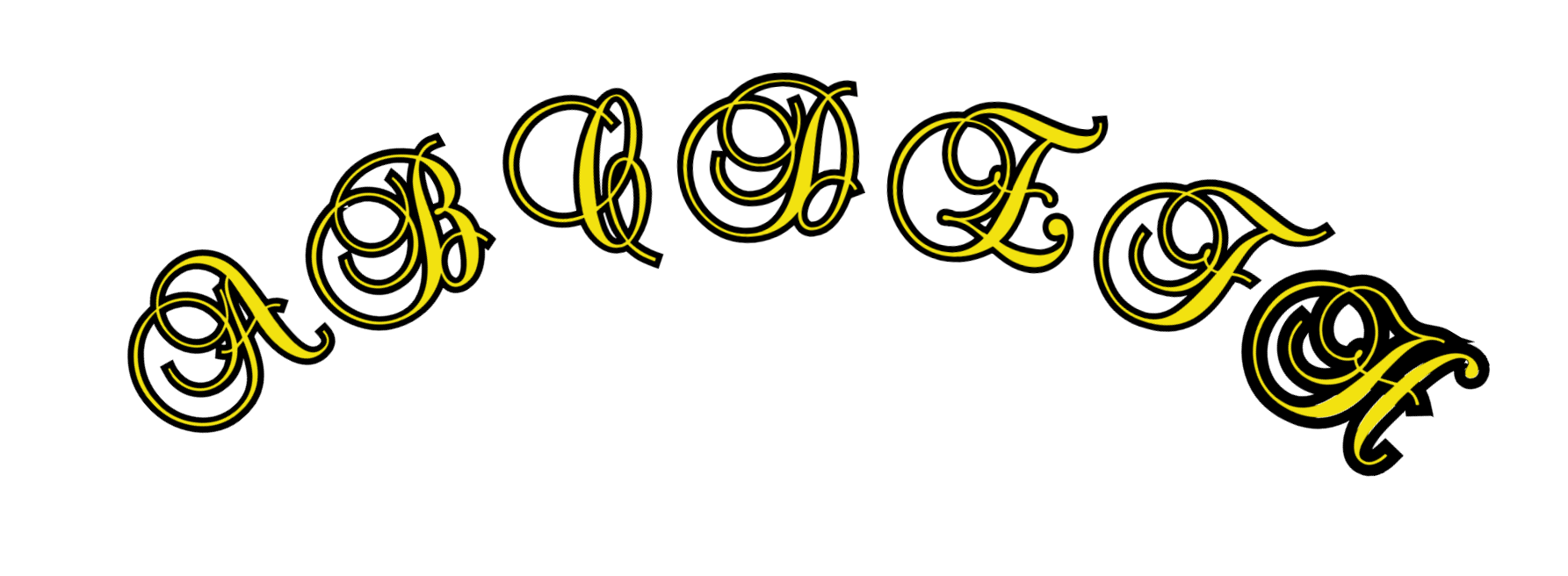 ABCDEFH - EZ-Lettering